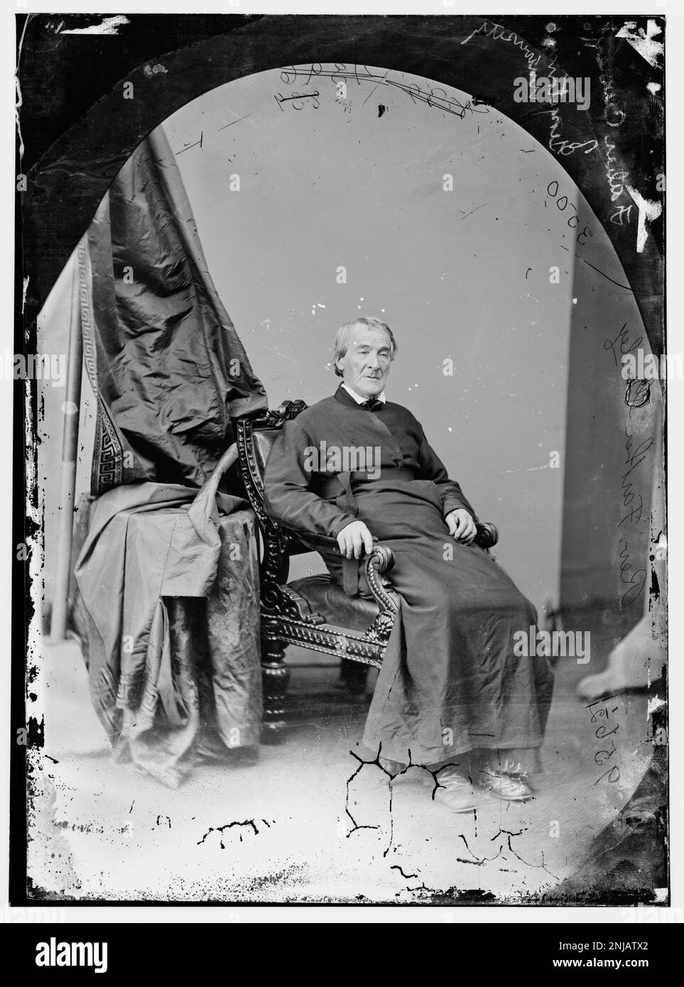 Photograph of Reverend Father Curley, a prominent 19th-century ...