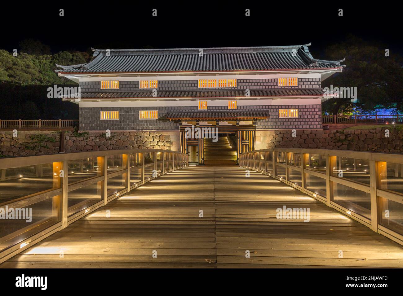 Kanazawa castle ishikawa mon gate hi-res stock photography and images ...