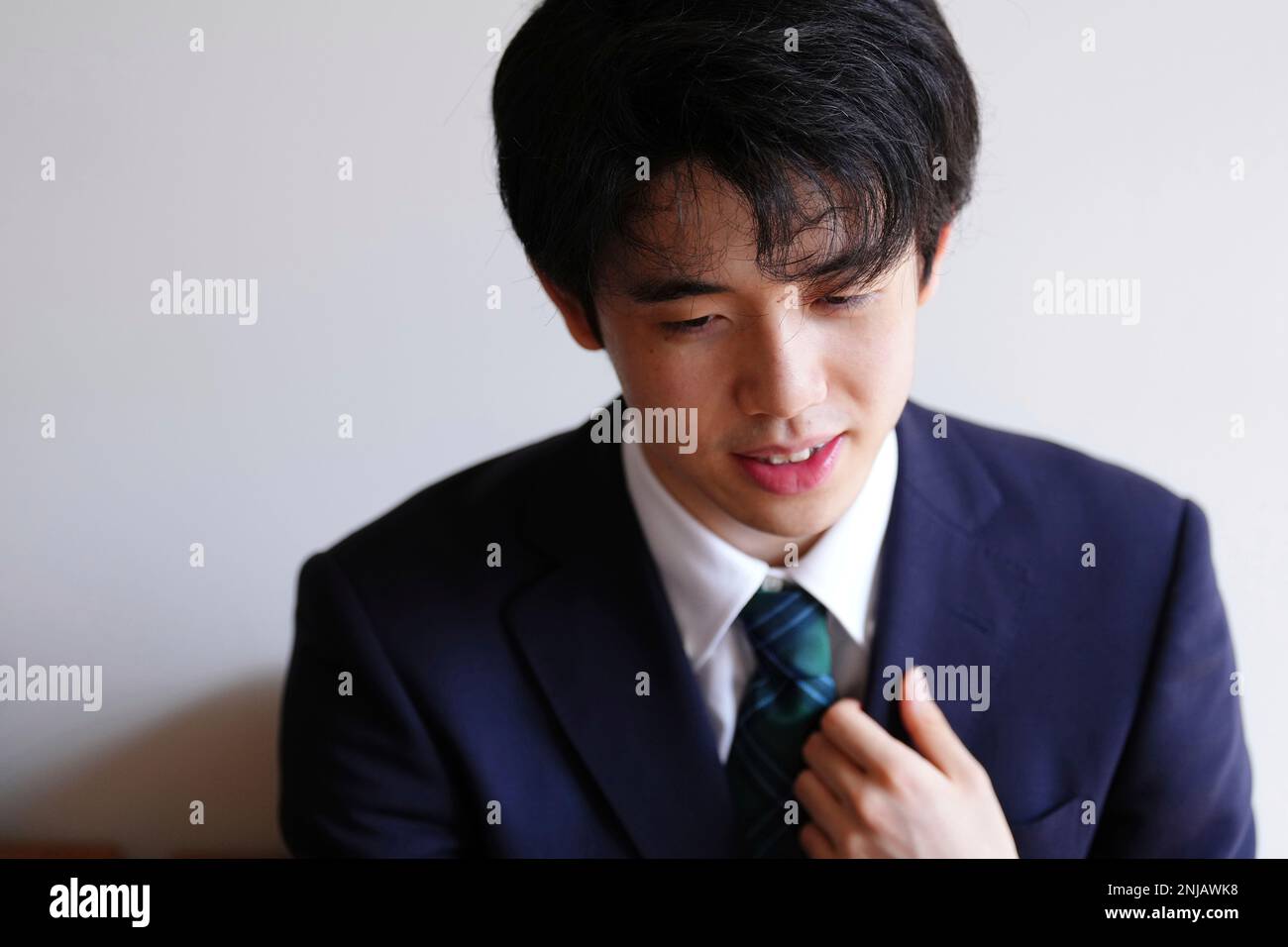 Sōta Fujii, a Japanese professional shogi player ranked 9-dan, speaks ...