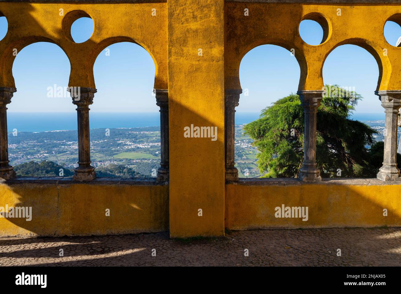 Park and National Palace of Pena (Palacio de la Pena), Sintra, Portugal ...