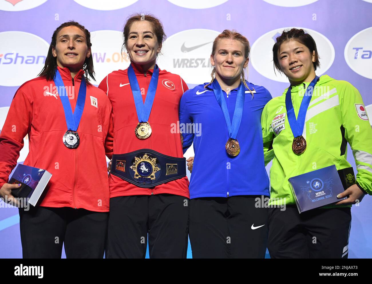 Samar Amer Ibrahim HAMZA of Egypt, silver, Yasemin ADAR of Turkey, gold ...