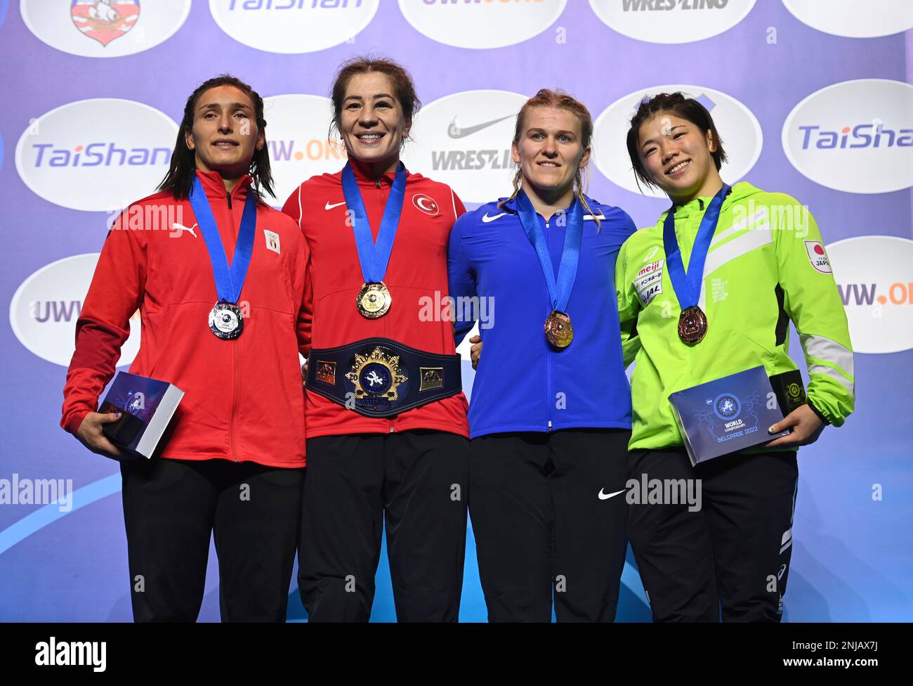 Samar Amer Ibrahim HAMZA of Egypt, silver, Yasemin ADAR of Turkey, gold ...