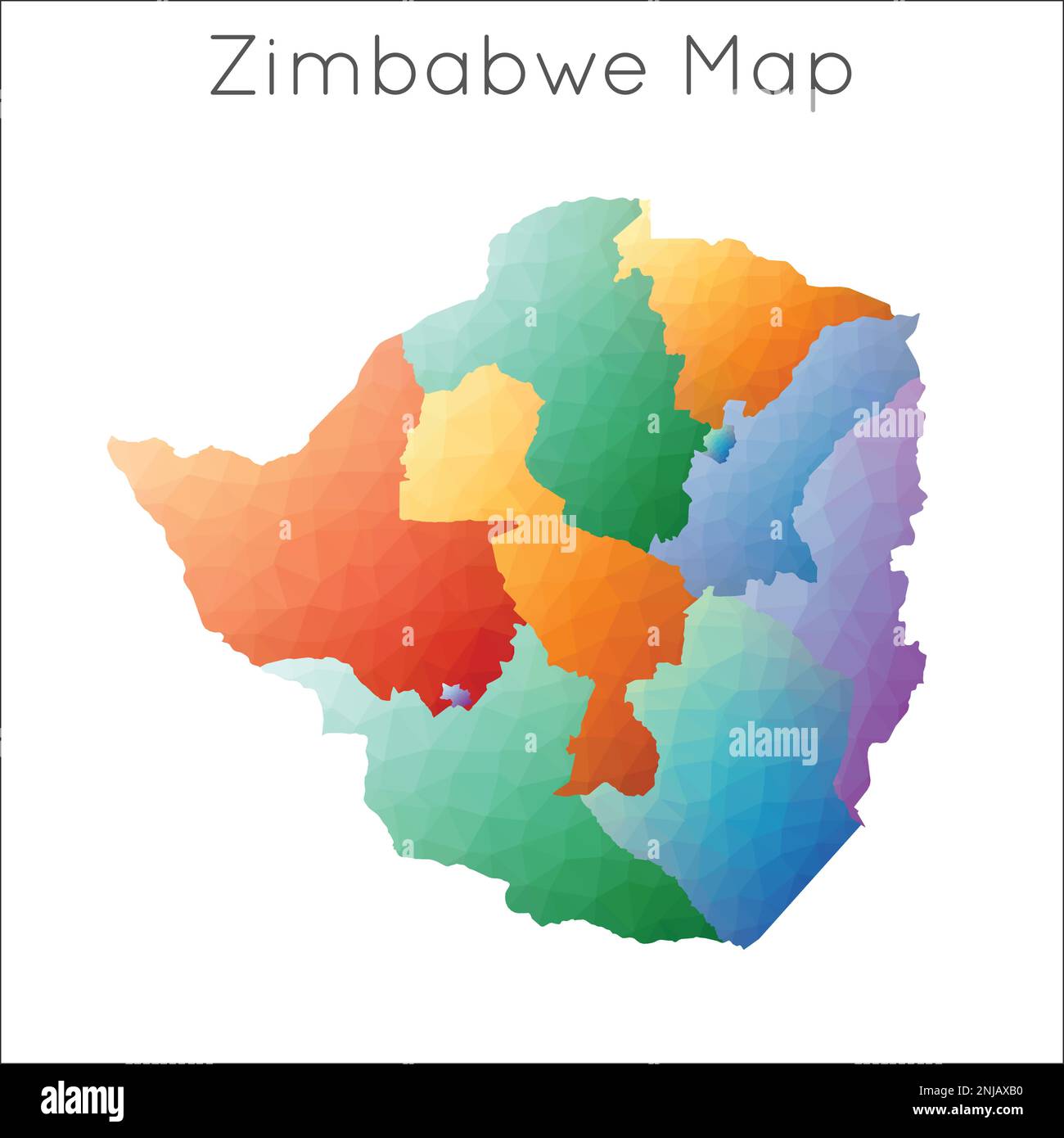 Low Poly map of Zimbabwe. Zimbabwe geometric polygonal, mosaic style ... Low Poly map of Zimbabwe. Zimbabwe geometric polygonal, mosaic style ...