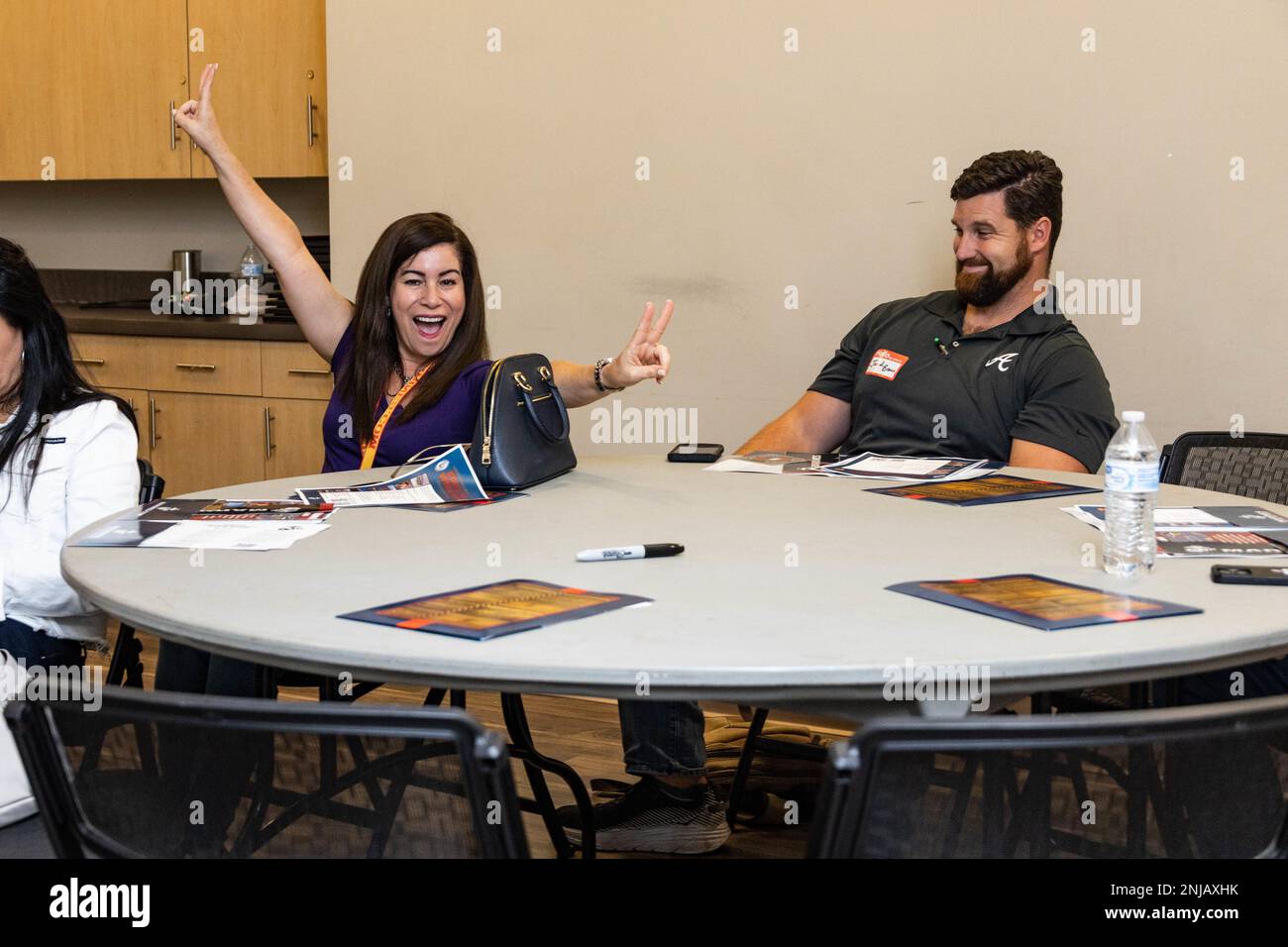 Valerie Morales, a radio host with La Selecta Radio, poses for a photo ...