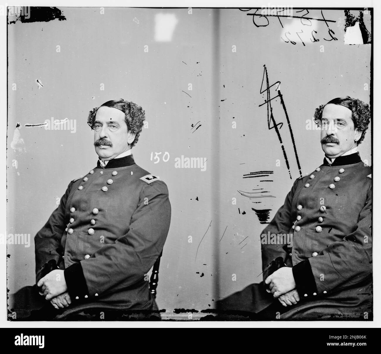 A portrait of General Abner Doubleday, a U.S. Army officer known for ...