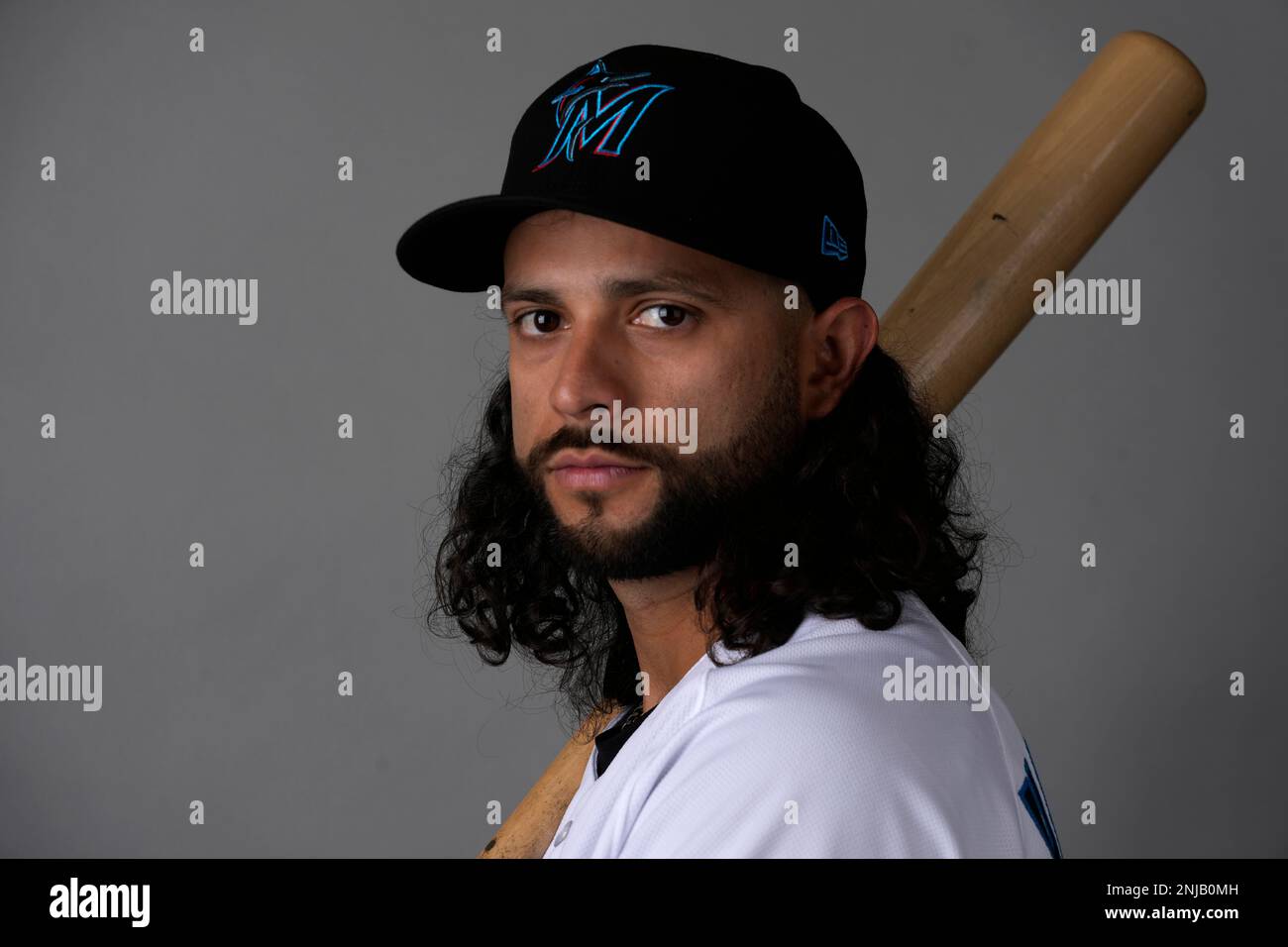 This is a 2023 photo of C.J. Hinojosa of the Miami Marlins baseball ...