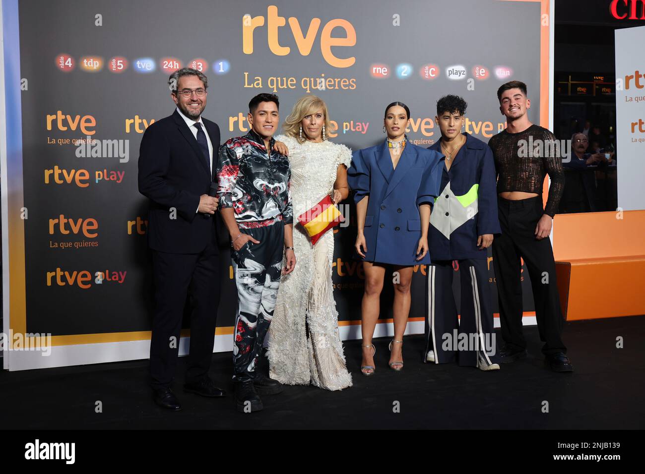 Maximo Huerta, María Eizaguirre and Chanel Terrero attend the ...