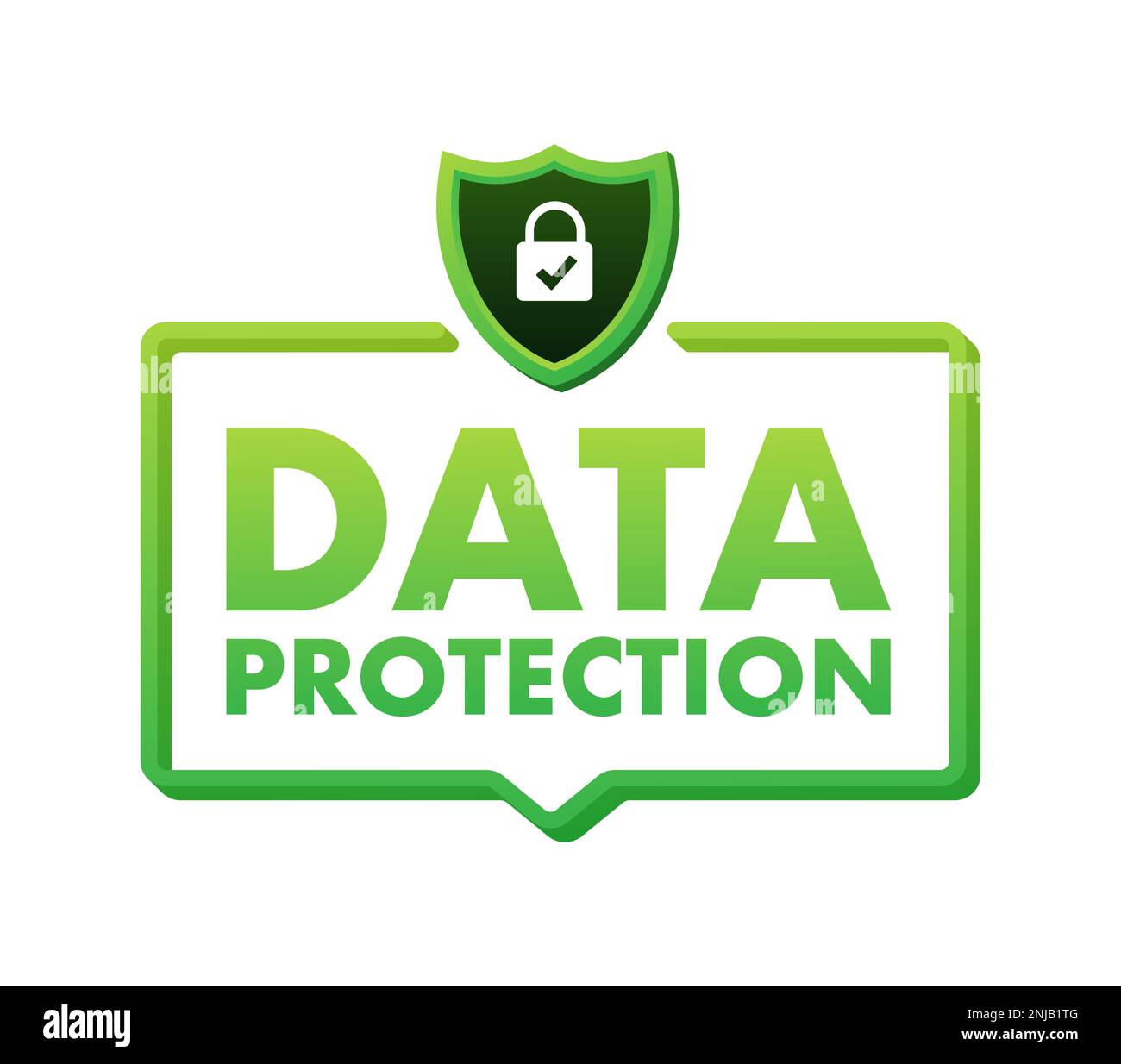 Data Protection sign, label. Network, online Security. Vector stock ...