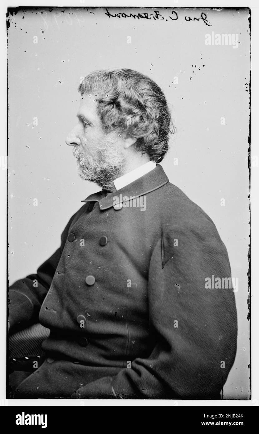 A portrait of John C. Fremont, a U.S. military officer, explorer, and ...