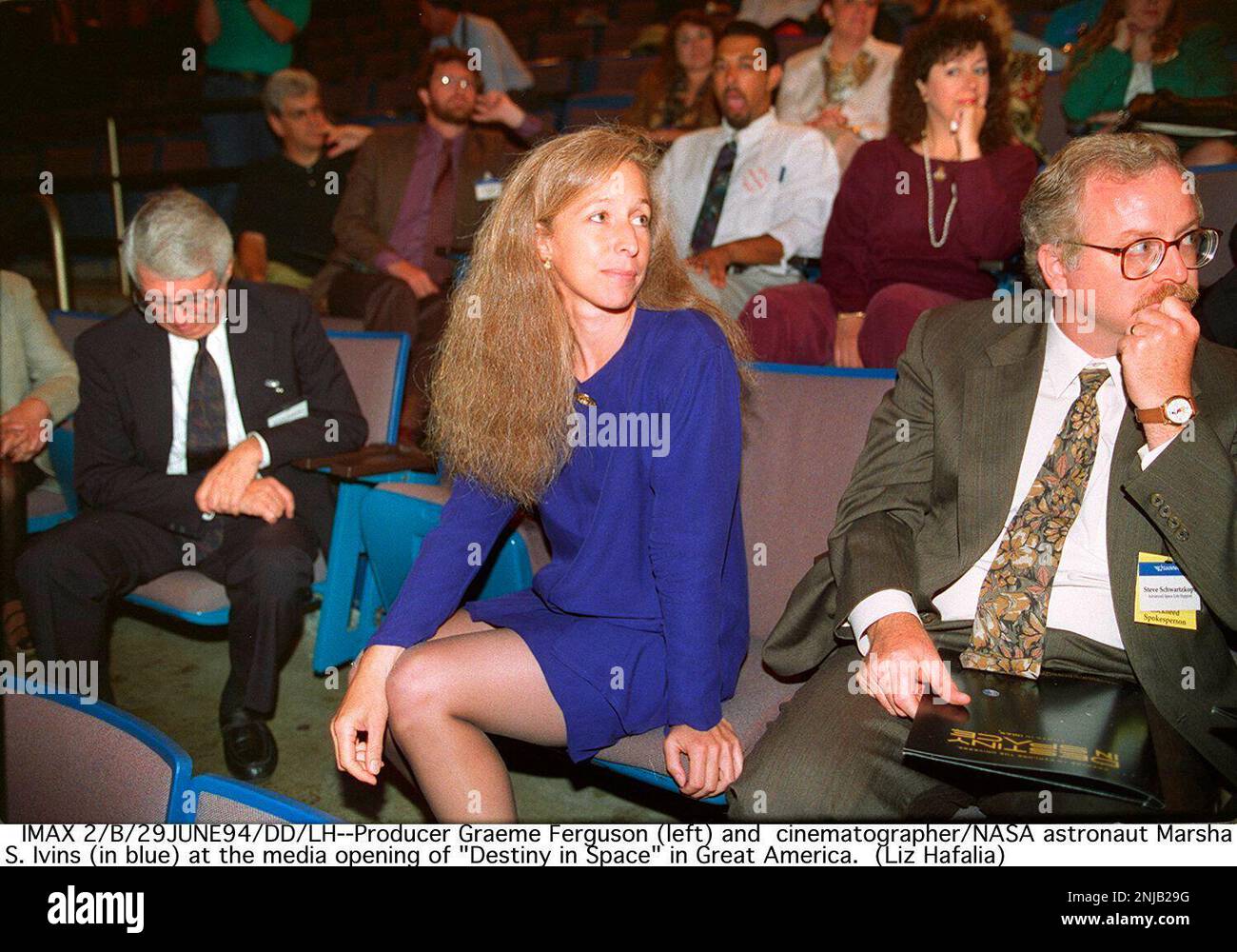 ASTRONAUT MARSHA IVANS USED AN IMAX CAMERA TO RECORD HER COLUMBIA ...