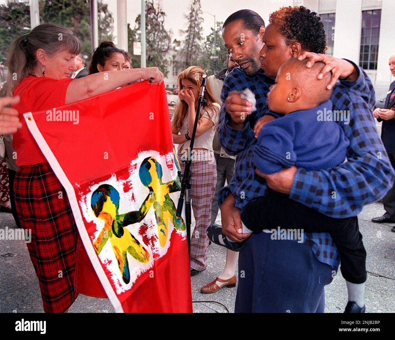 FLAG 2/C/22APR97/MN/LH--Gail Steele (left), Alameda county supervisor ...