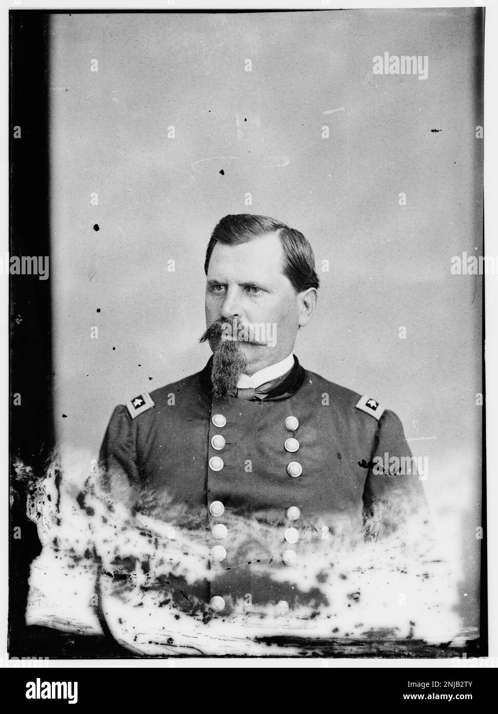 Portrait of General W.B. Hazen, a U.S. Army officer, captured in the ...