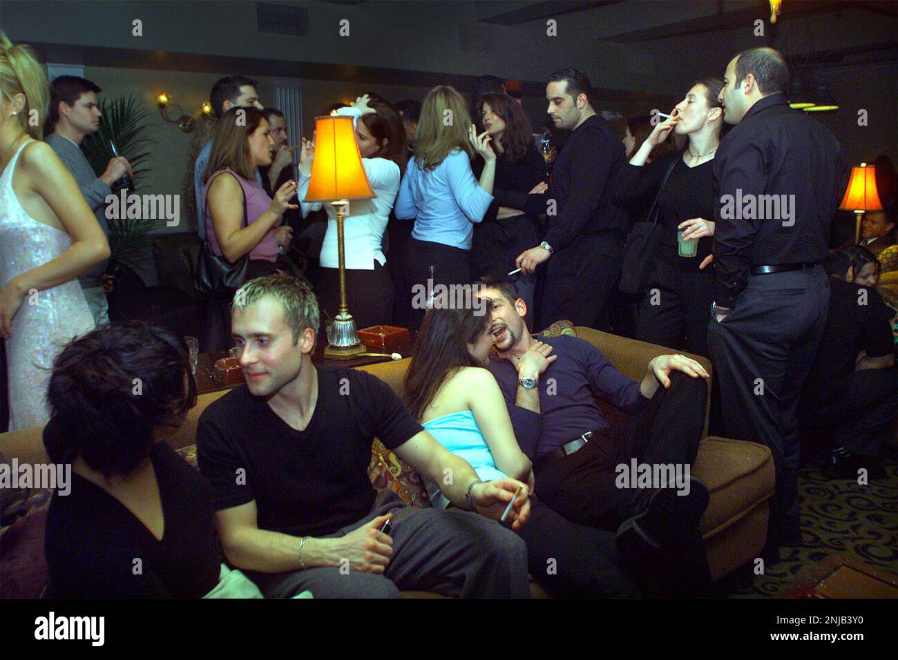 PLAYBOY26b-C-25FEB00-PK-LH--The cigar room of Ruby Skye, the city's ...