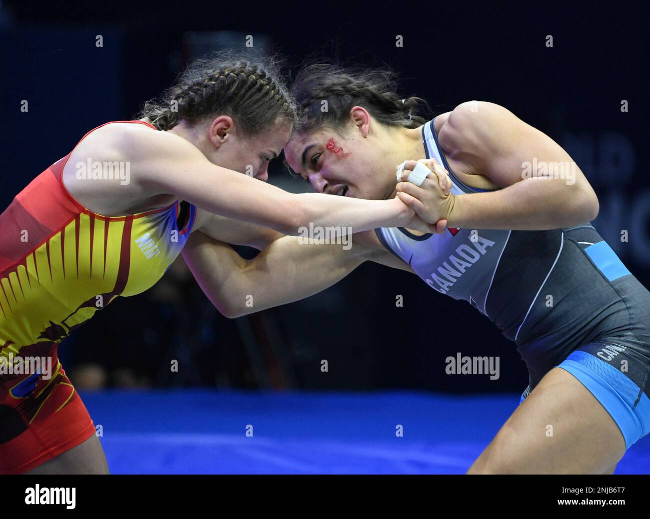 Karla Lorena GODINEZ GONZALEZ of Canada competes during the bronze ...