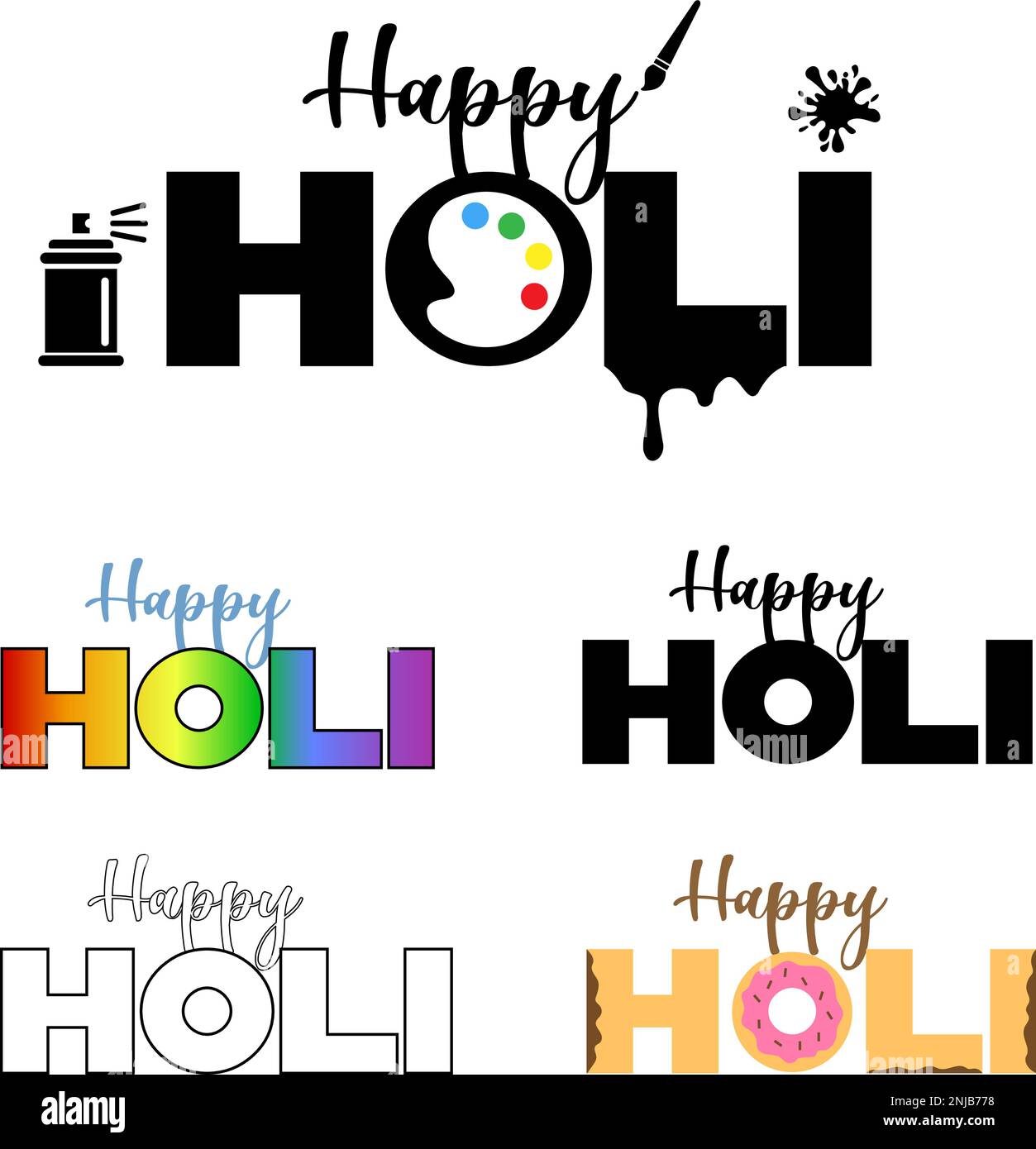 Colorful explosion for Holi festival poster banner creative. Colorful ...