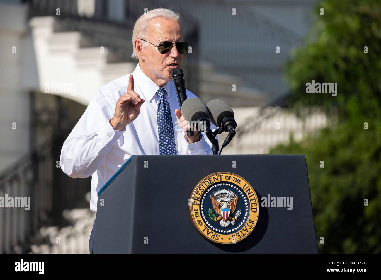 President Joe Biden greets Sen. Joe Manchin (D-W.Va.) and other ...