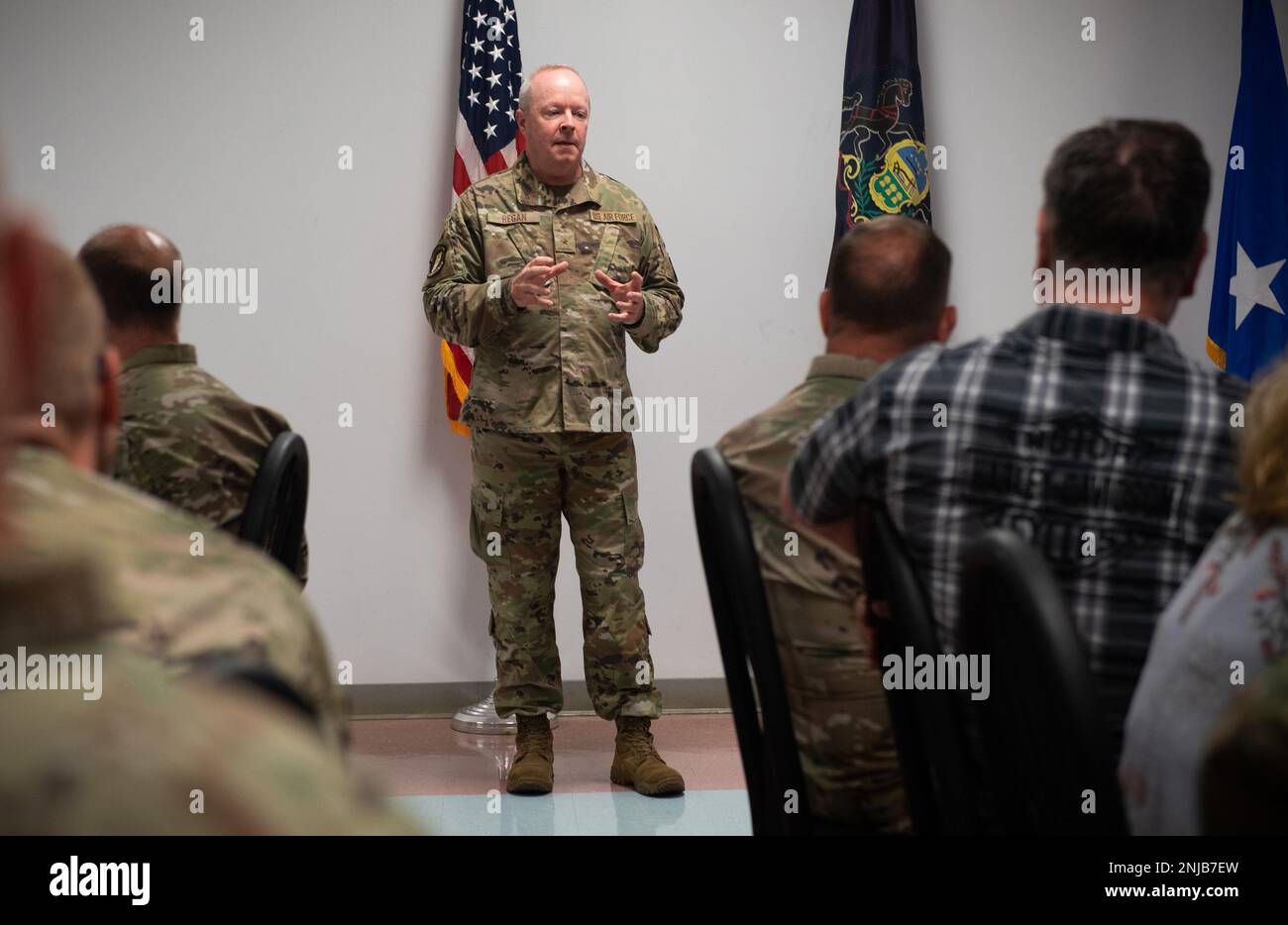 U.S. Air Force Brig. Gen. Michael Regan Jr., Deputy Adjutant General ...