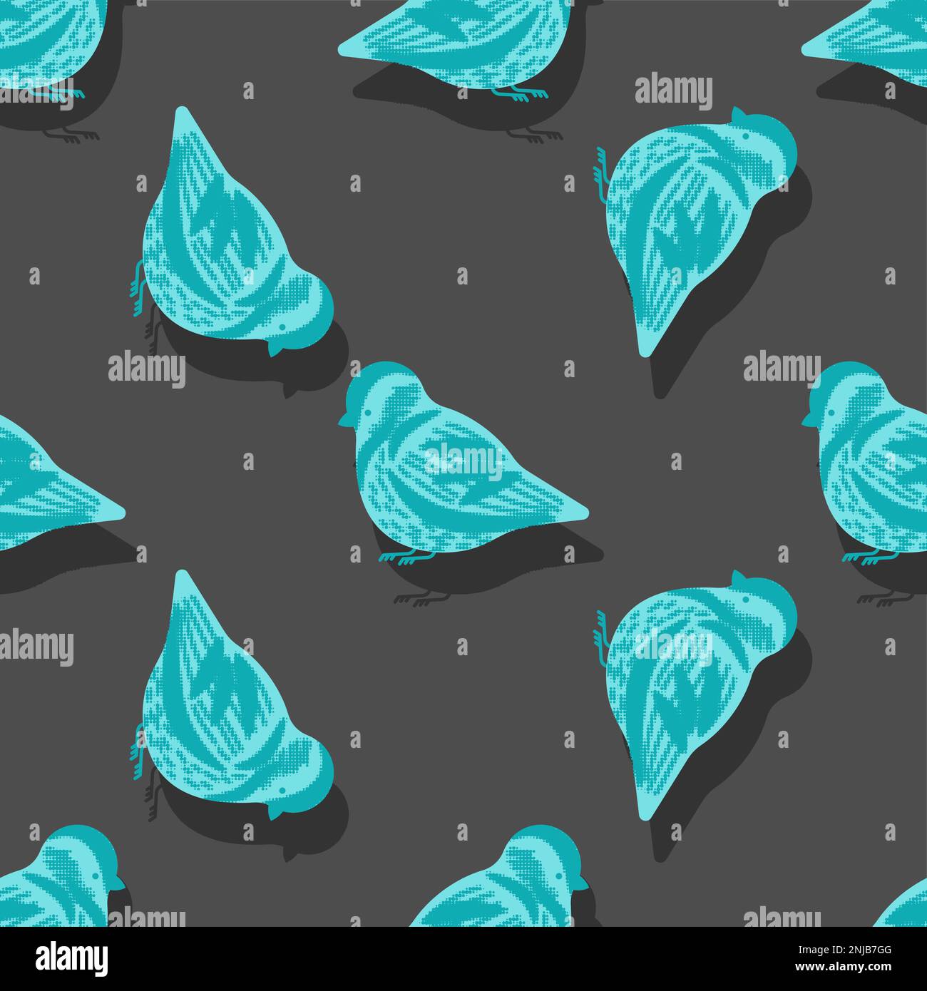 Sparrow pattern seamless. Small bird background. Baby fabric texture ...