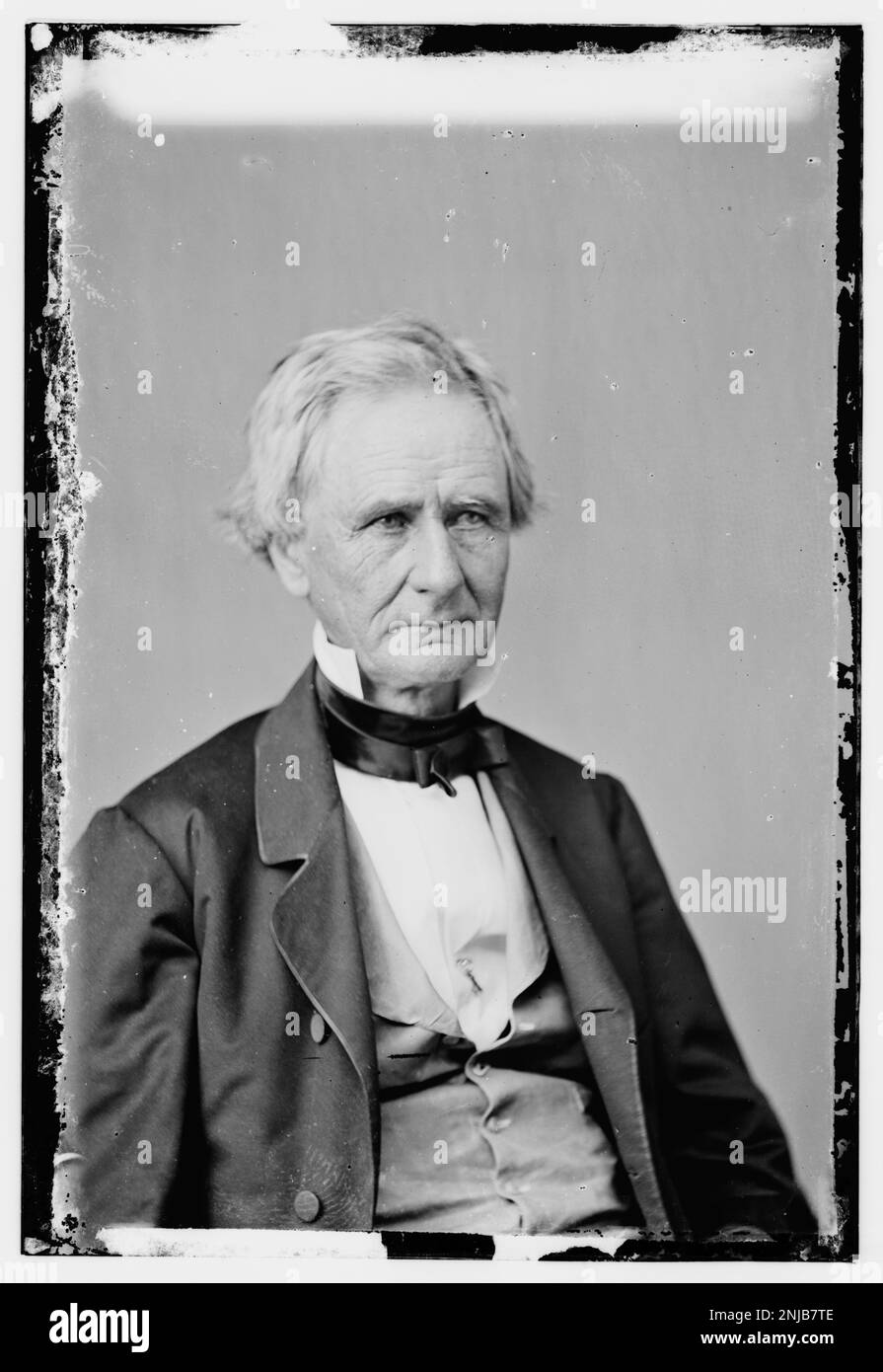Portrait of Simon Cameron, a U.S. politician and Secretary of War during the Civil War, captured ...