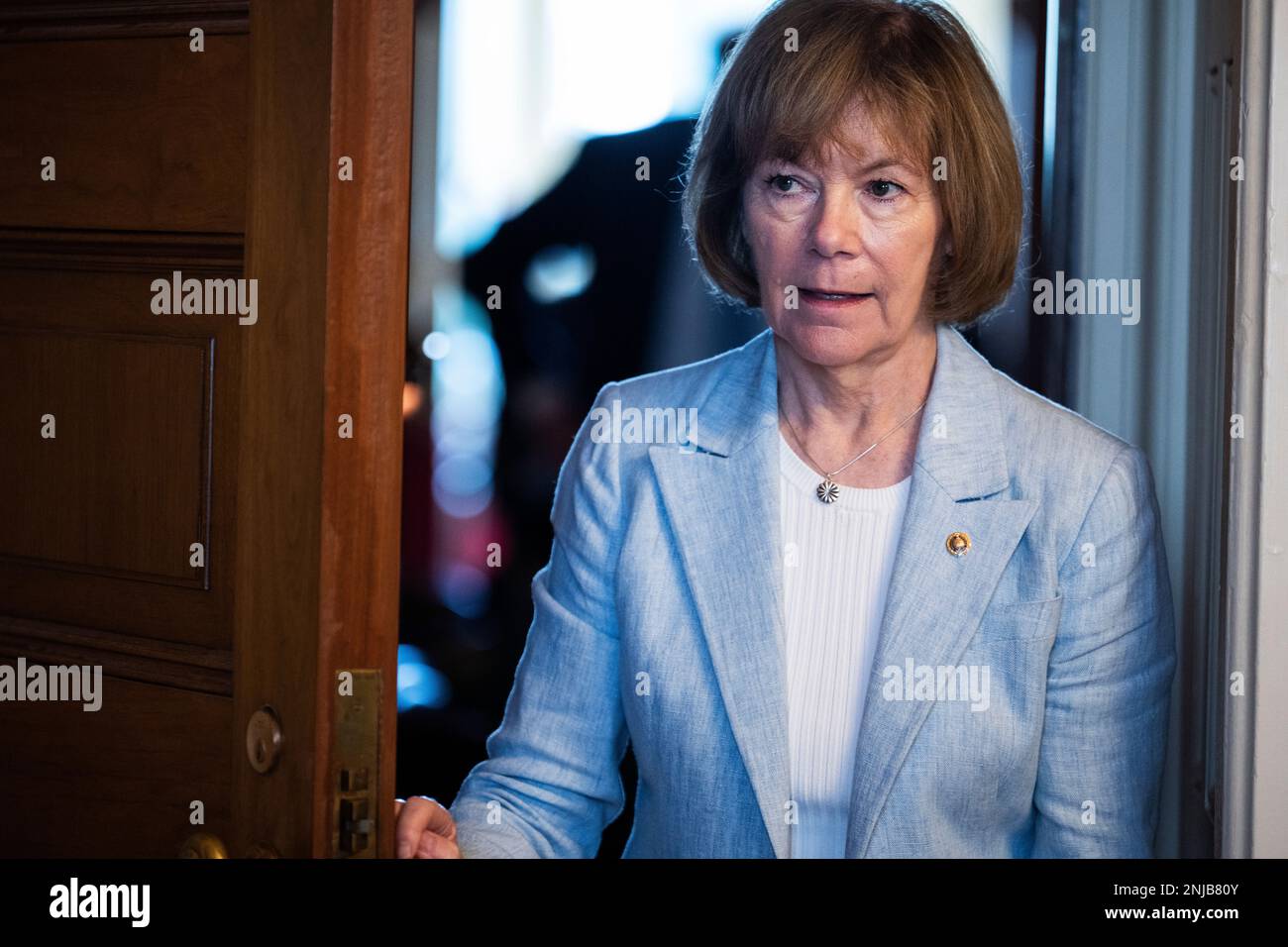 UNITED STATES - SEPTEMBER 13: Sen. Tina Smith, D-Minn., is seen after ...