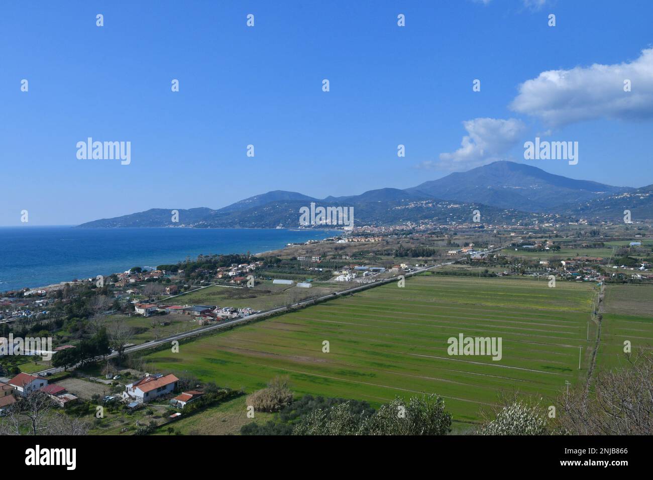 The landscape seen from an ancient Greco-Roman city in the province of ...