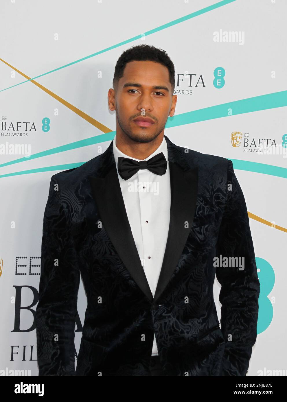 London, UK. Elliot Knight at the EE BAFTA Film Awards 2023 at The Royal Festival Hall on ...