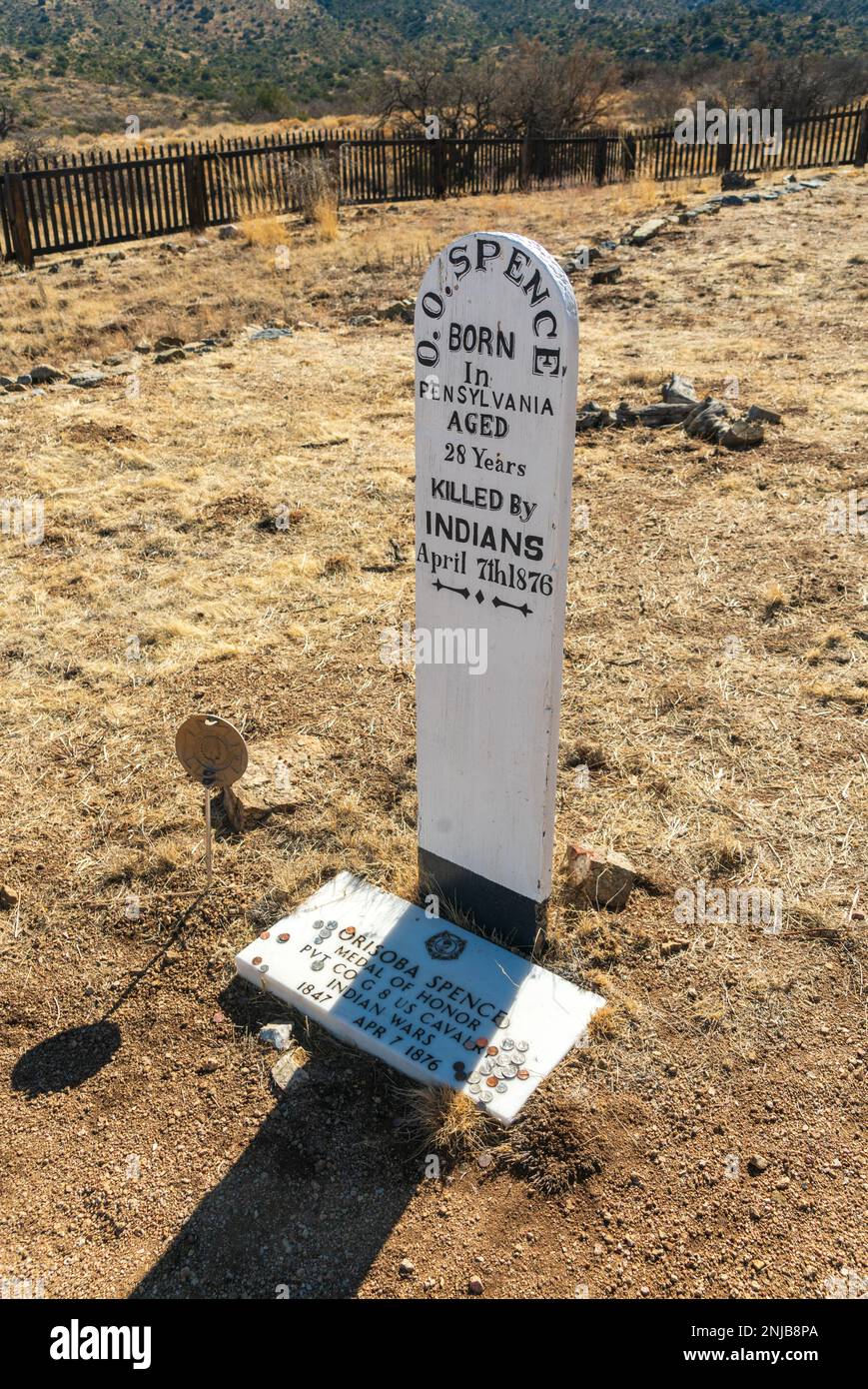 The Old Cemetery at Fort Bowie National Historic Site in southeastern ...