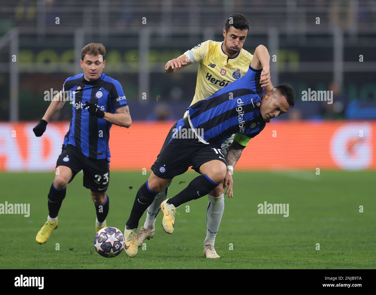 Milan, Italy, 22nd February 2023. Ivan Marcano of FC Porto clashes with ...