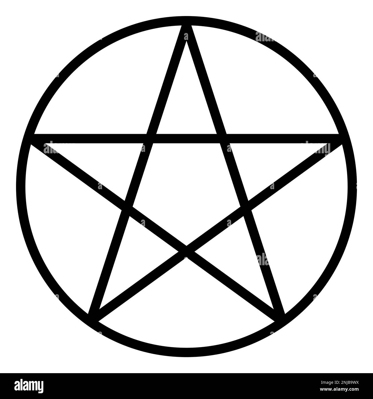 Black pentagram icon. Vector illustration isolated on white background ...