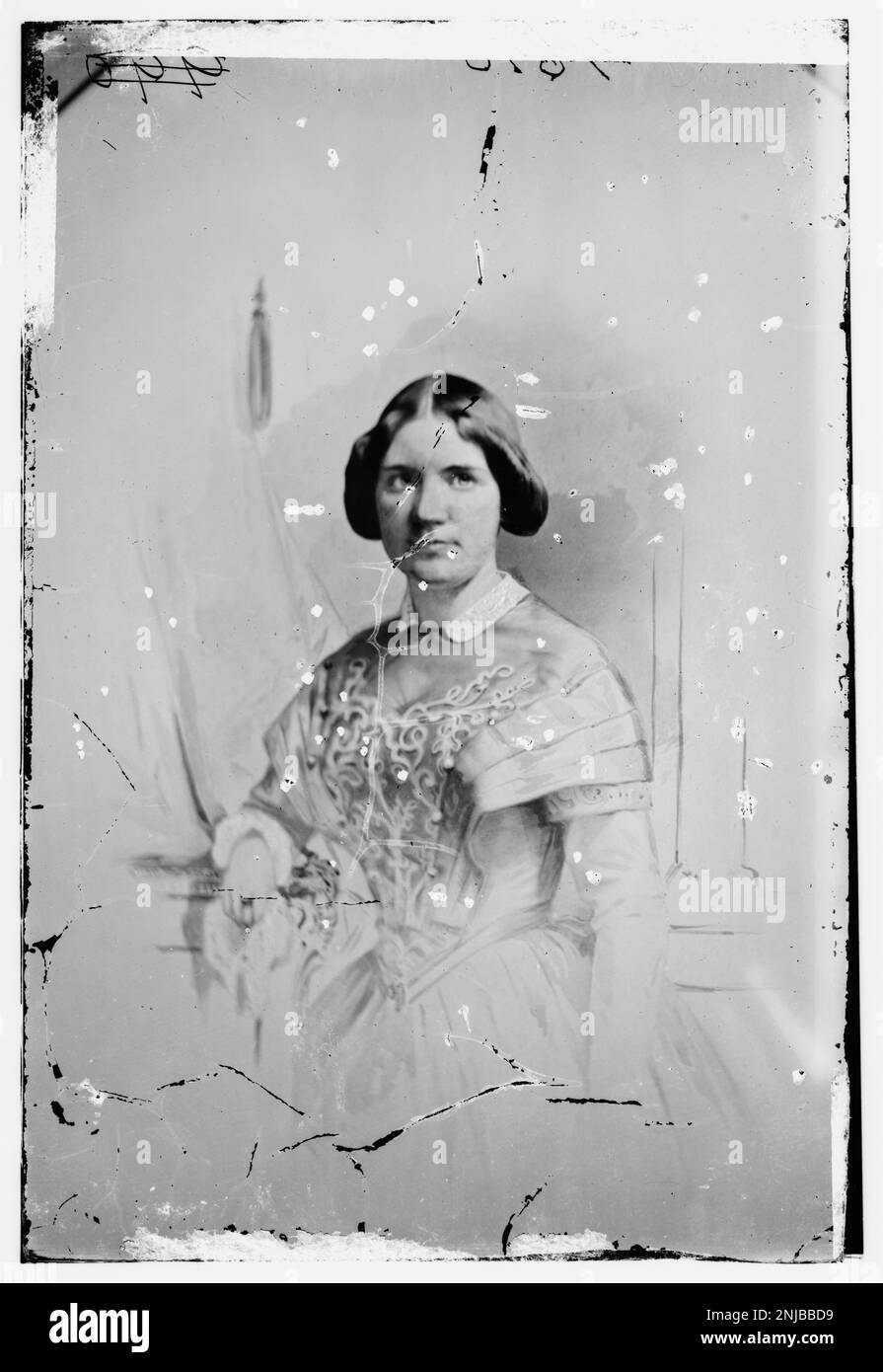 Portrait of Jenny Lind, the renowned Swedish opera singer, taken by ...
