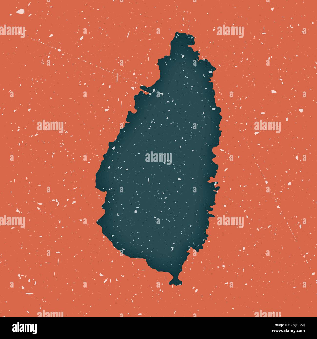 Saint lucia island map hi-res stock photography and images - Alamy