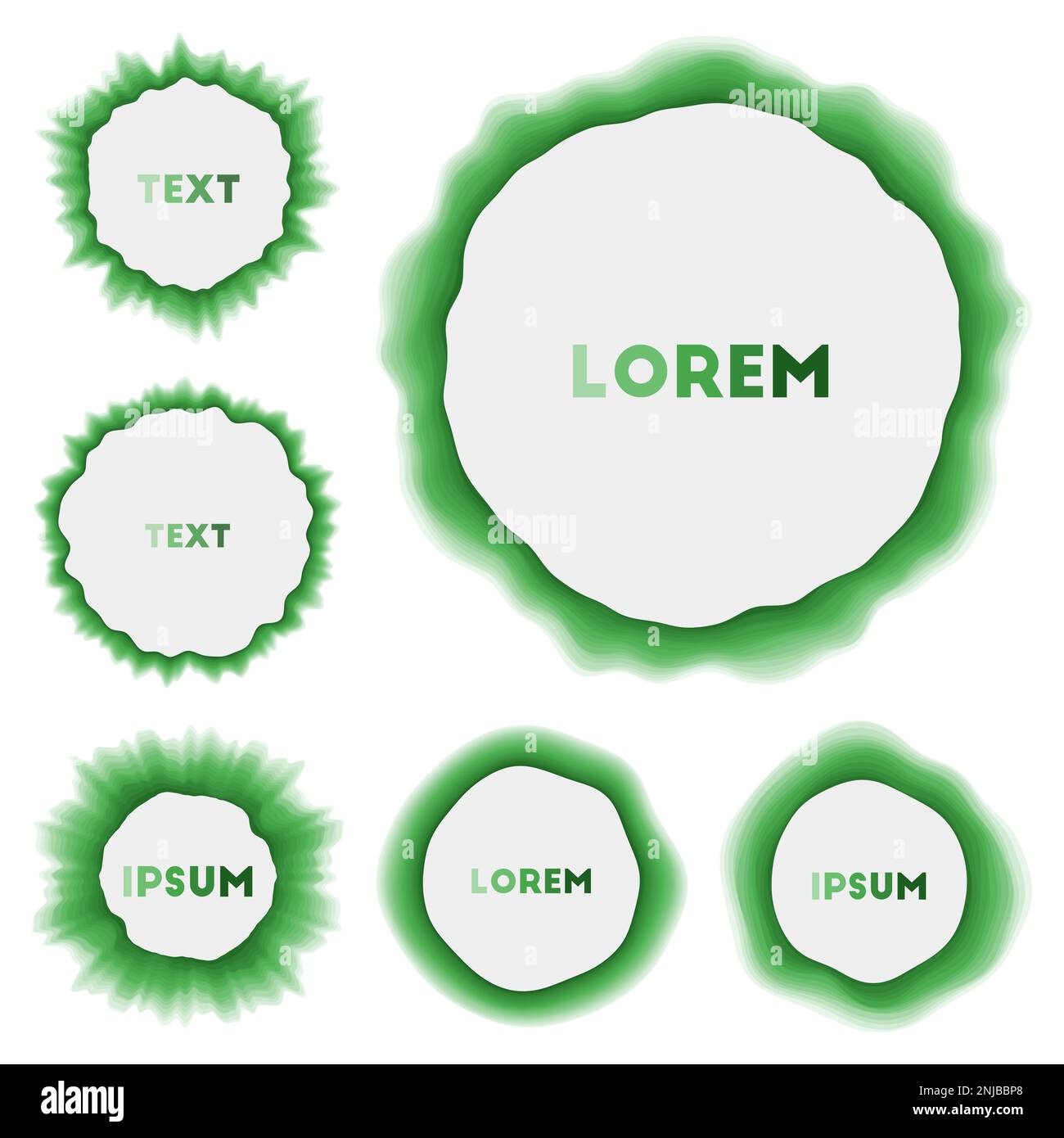 Round banners collection. Astonishing circular backgrounds. Elegant ...