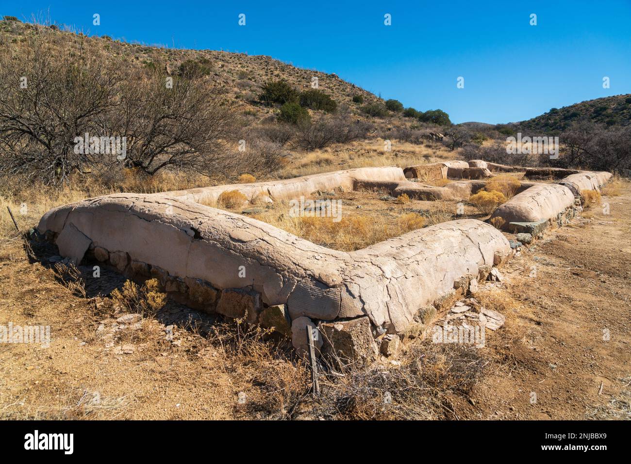 Ruins at Fort Bowie National Historic Site in southeastern Arizona ...