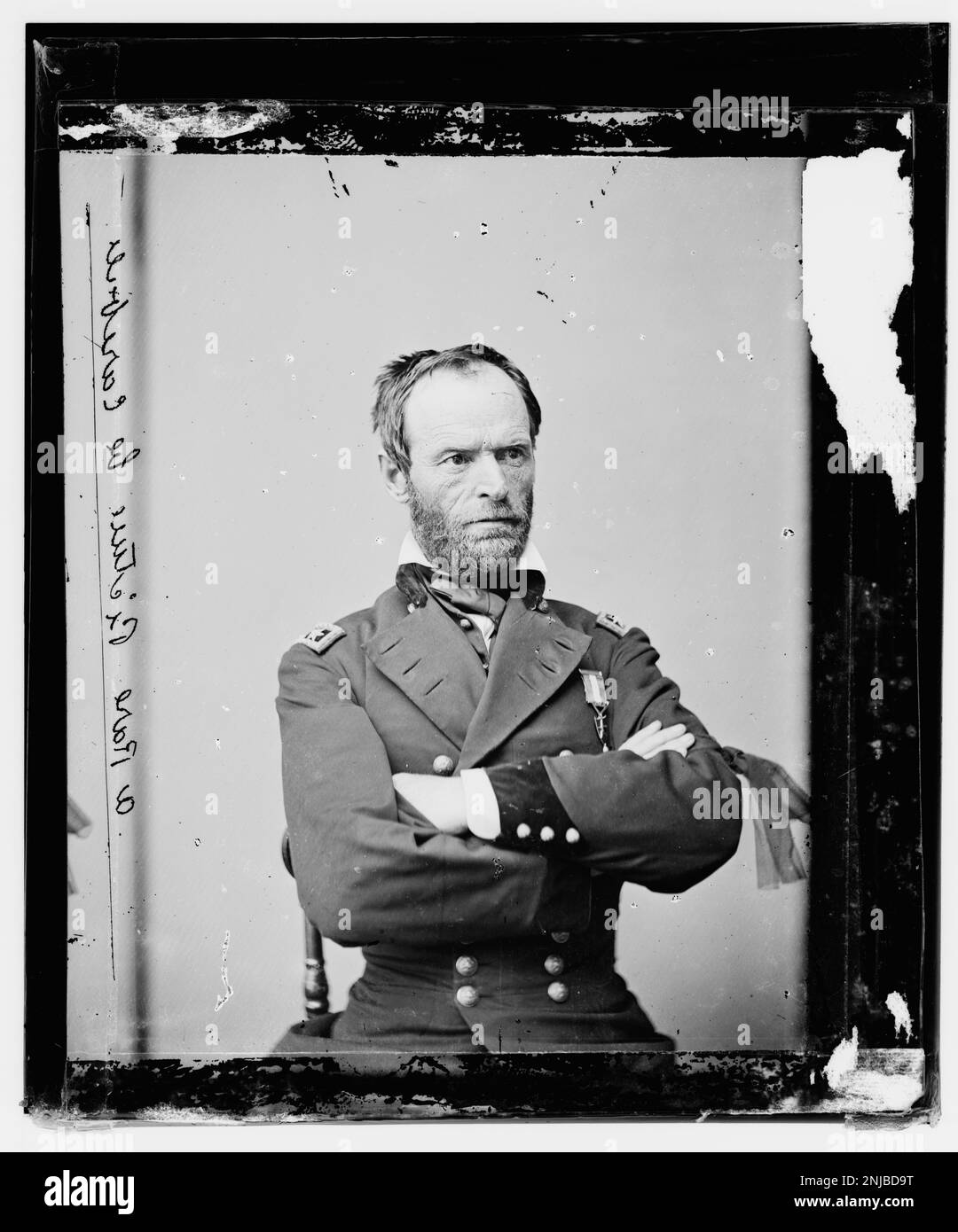 Portrait of Major General William T. Sherman, Union officer in the ...