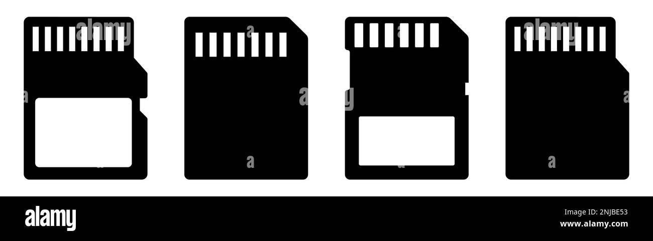 Set of sd card icons. Design can use for web and mobile app. Vector ...