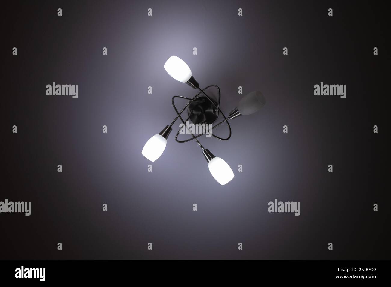 ceiling chandelier background top to bottom view Stock Photo - Alamy