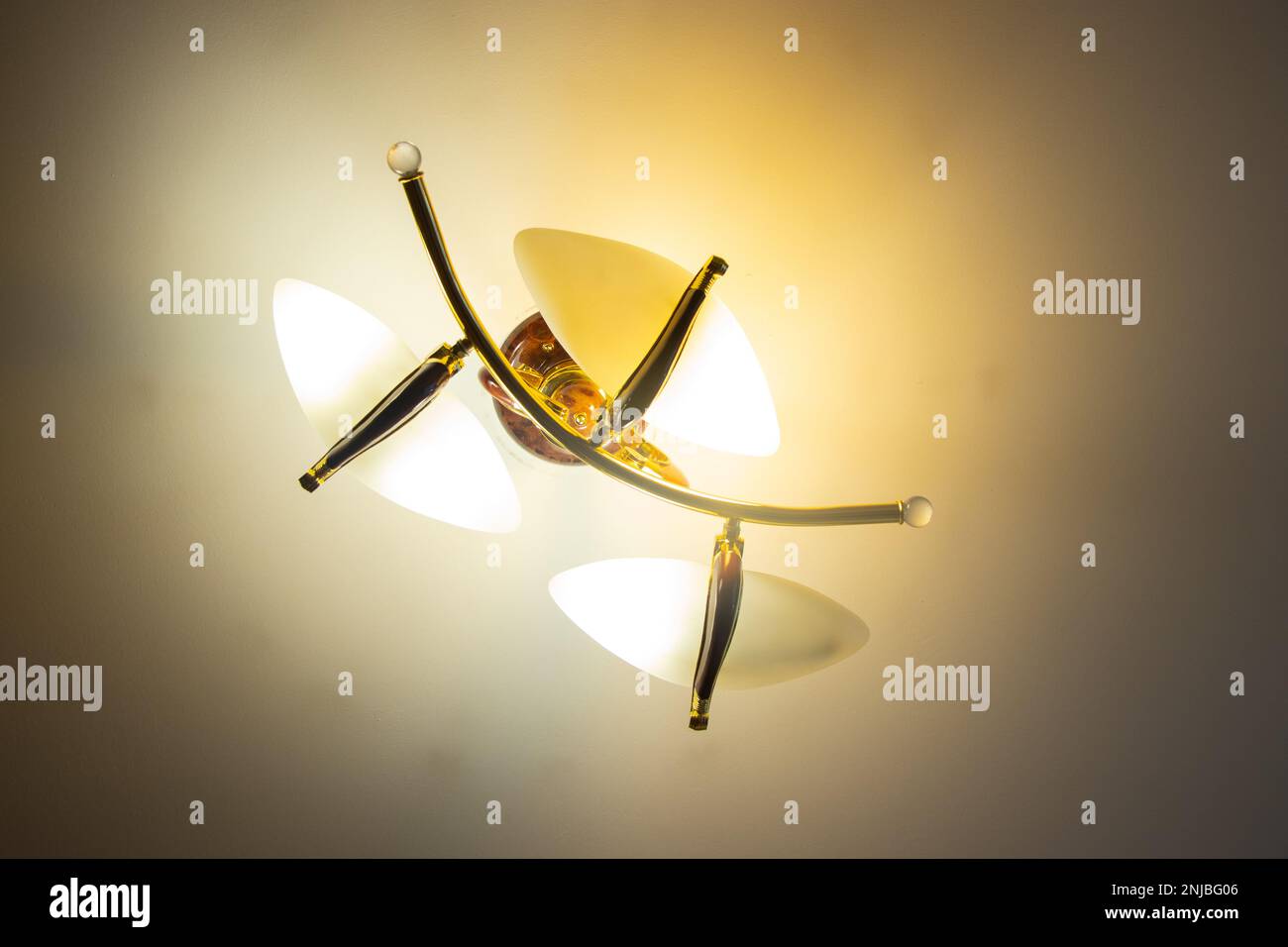 ceiling chandelier background top to bottom view Stock Photo - Alamy