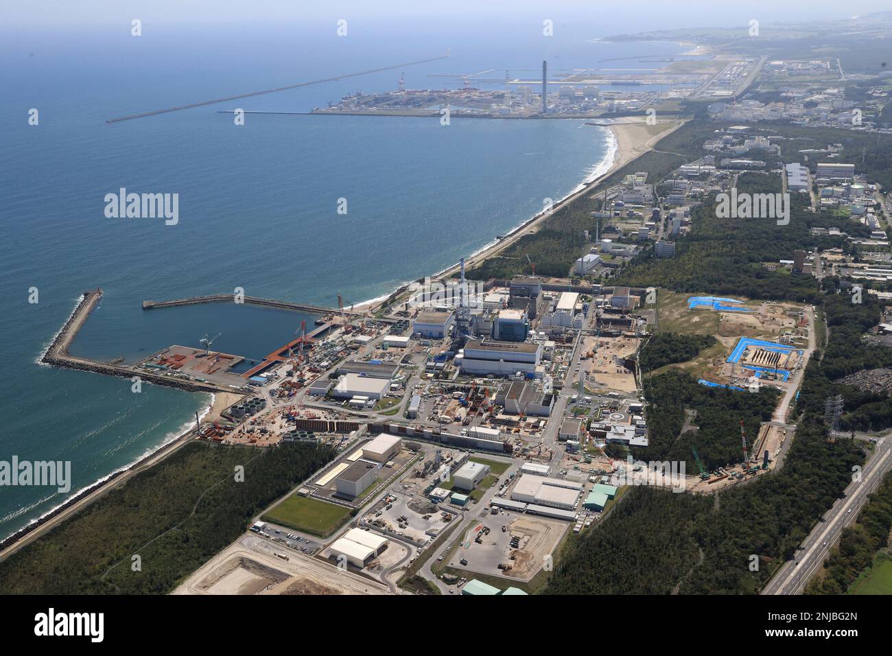 An aerial photo shows the Tokai No. 2 Power Station operated by the ...