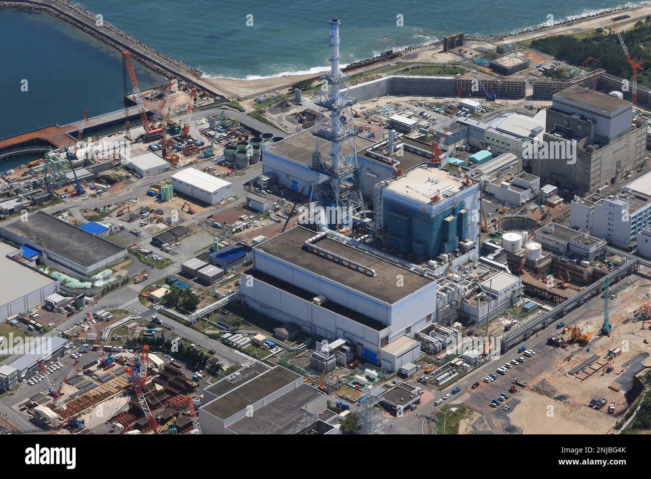 An aerial photo shows the Tokai No. 2 Power Station operated by the ...