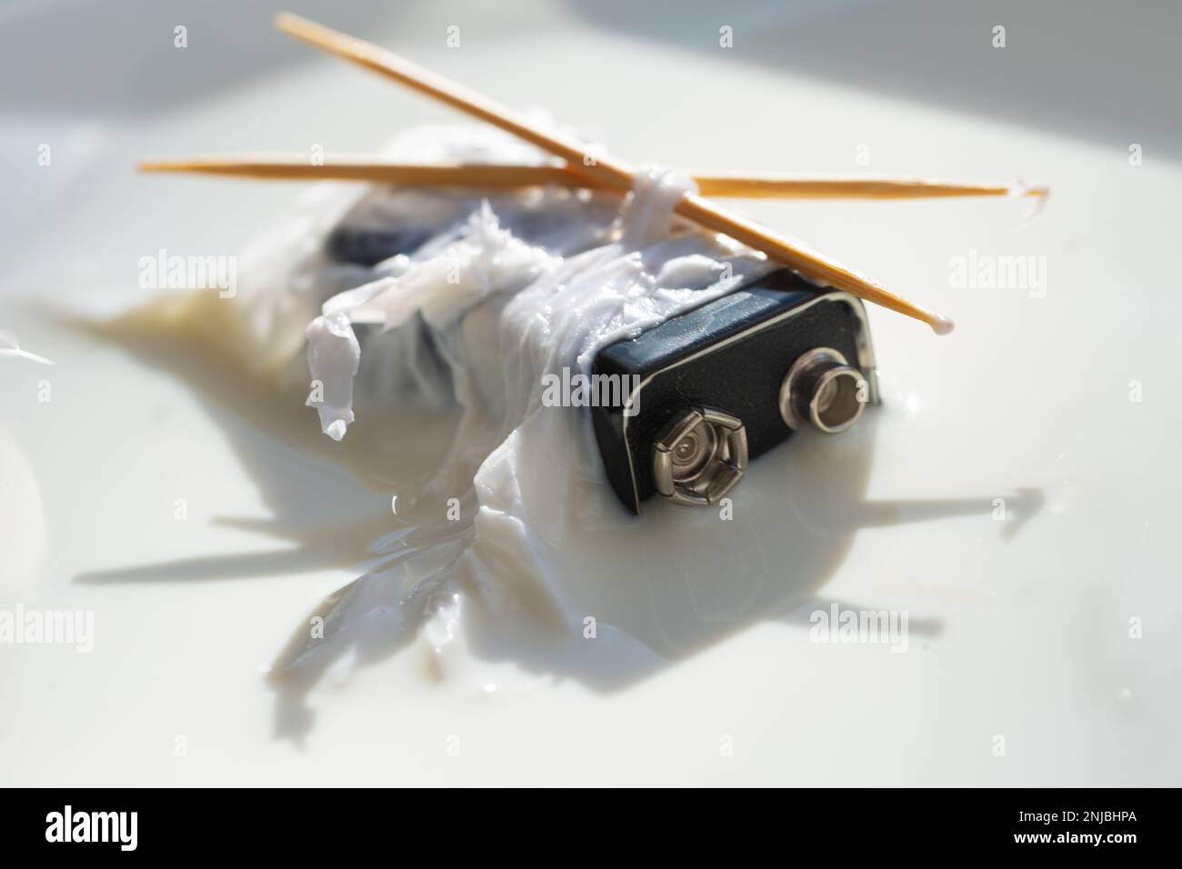 Conceptual Still Life - ' Reaching the Summit ' Close-up of an Energy ...