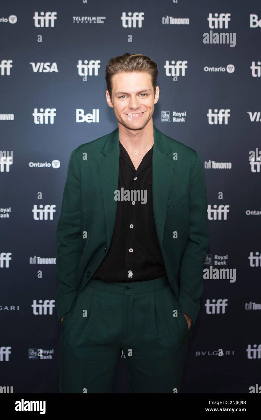 Actor Ty Simpkins poses on the red carpet at the premiere for the film ...