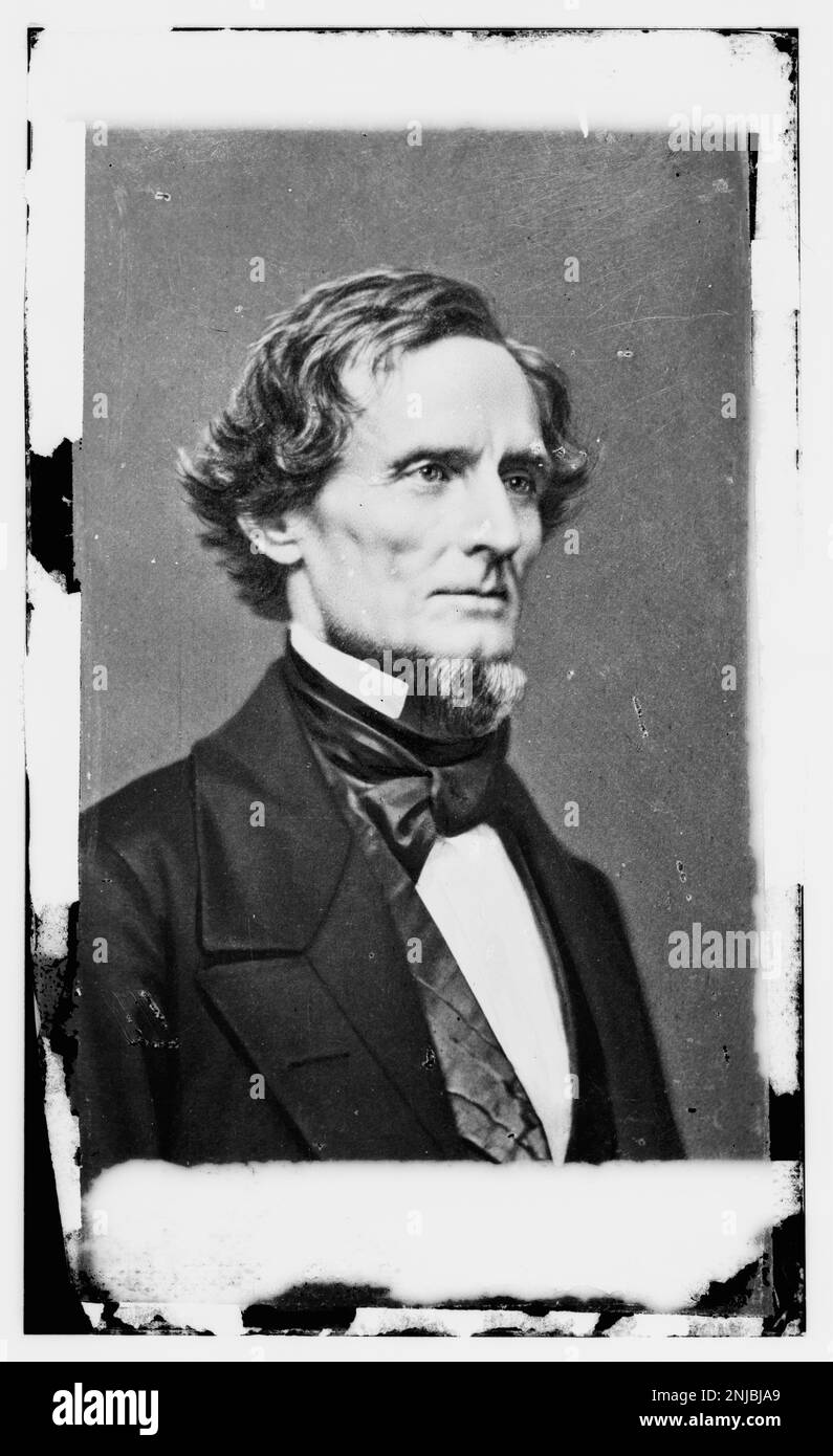 Portrait of Jefferson Davis, President of the Confederate States ...