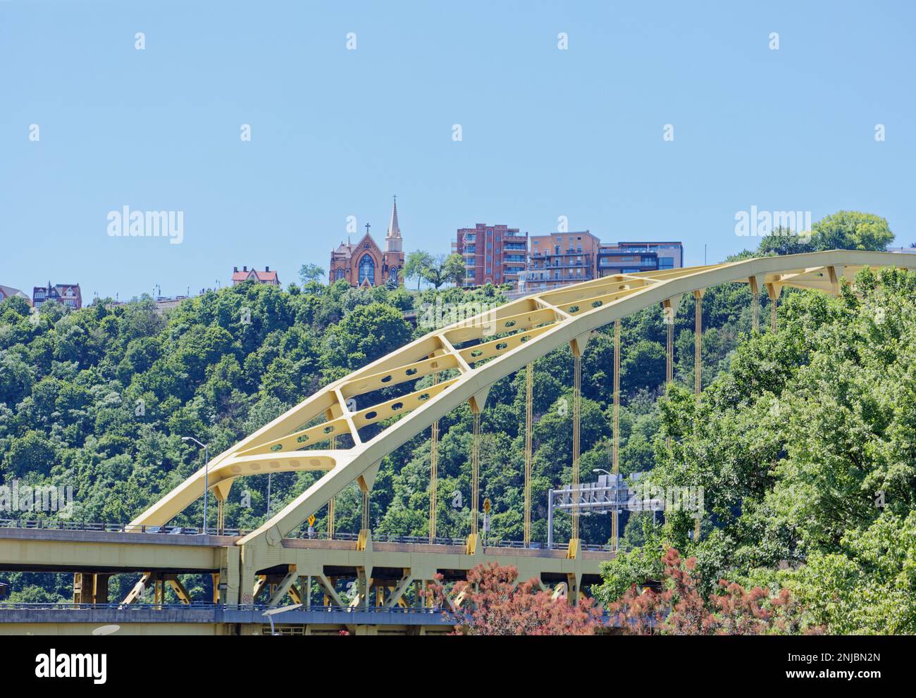 Fort Pitt Bridge carries Interstate 376 over the Monongahela River ...