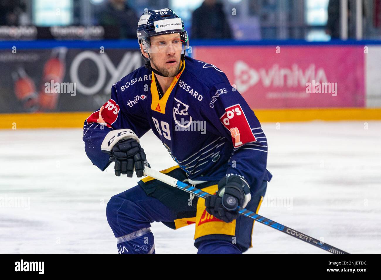 Justin Abdelkader #89 (EV Zug) during the National League Regular ...