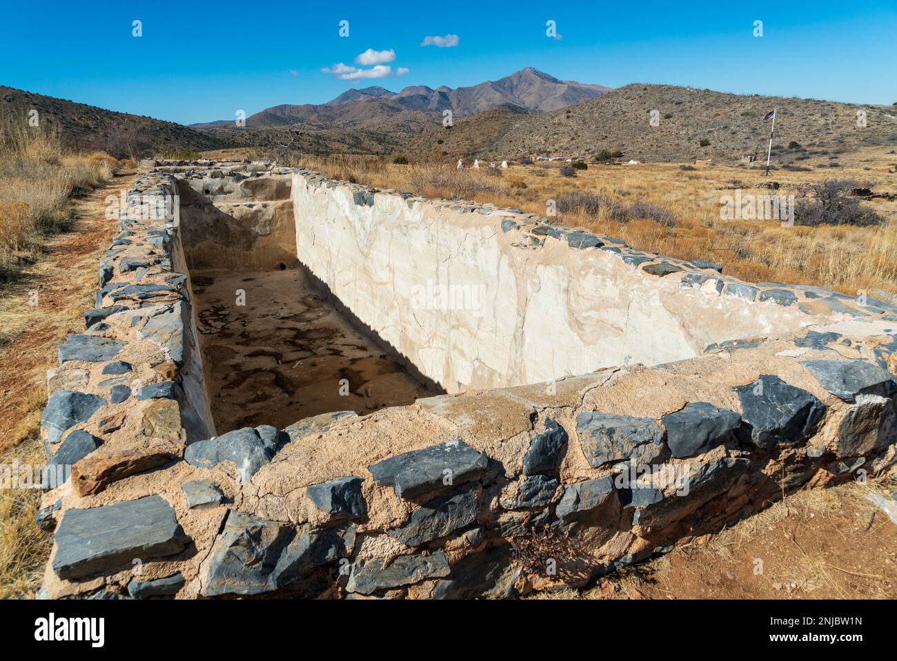 Ruins at Fort Bowie National Historic Site in southeastern Arizona ...