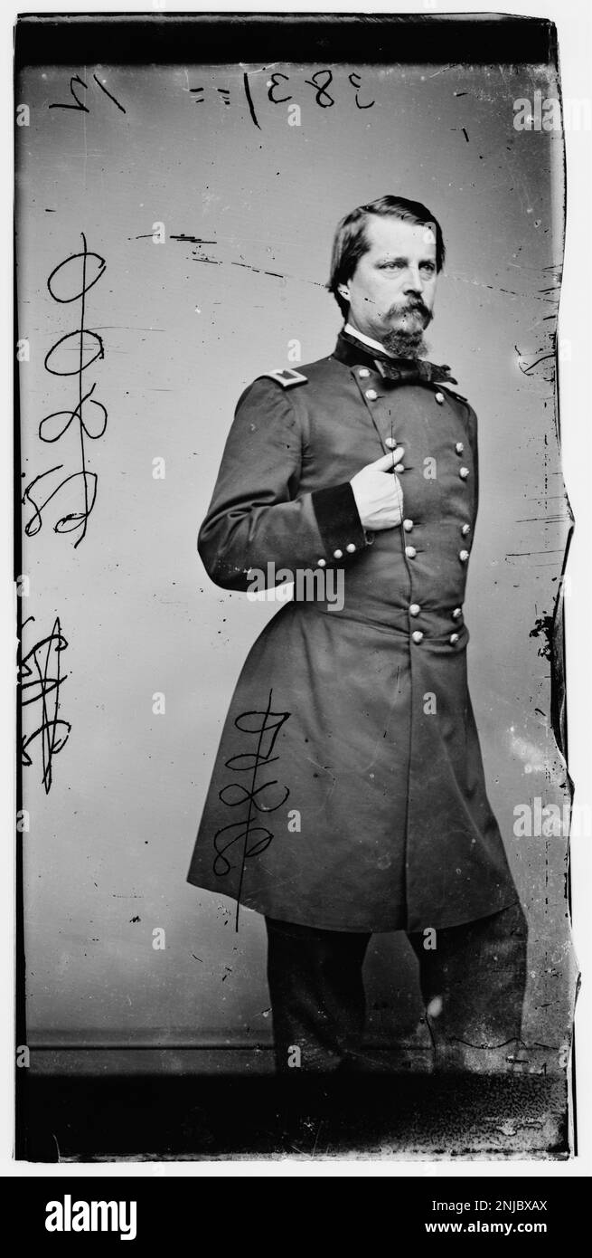 Portrait of General Winfield Scott Hancock, a U.S. Army officer and ...