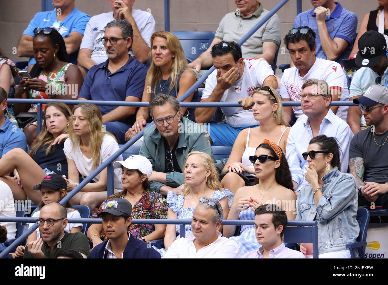 Actor, Matthew Perry during a women's singles championship match at the ...