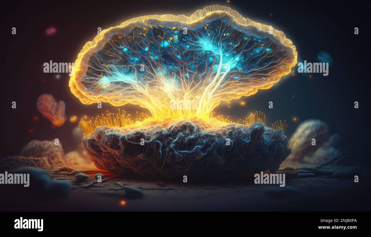 Bioluminescent mycelium hi-res stock photography and images - Alamy