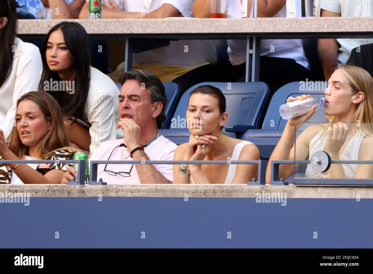 Model, Georgia Fowler during a women's singles championship match at ...