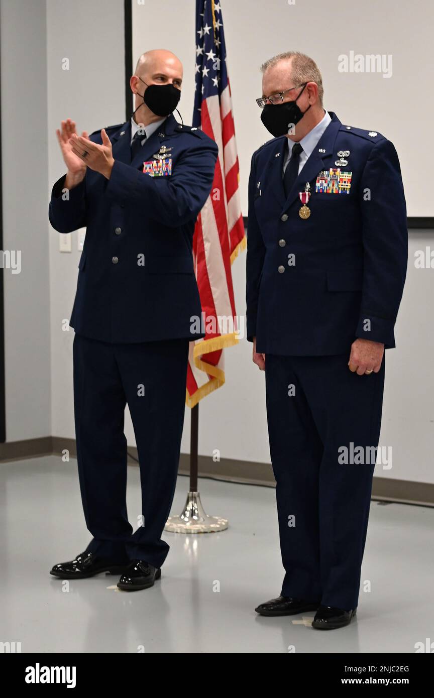 U.S. Air Force Brig. Gen. Dean Sniegowski claps for Lt. Col. Darryl ...